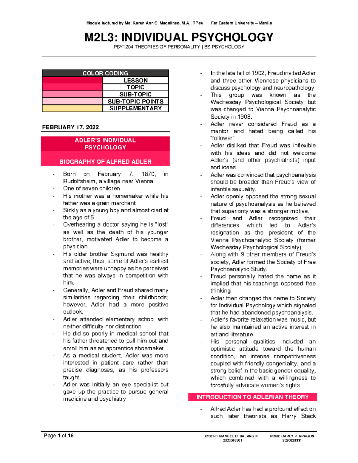 M2 L3 Individual-Psychology-2-merged - M2L3: INDIVIDUAL PSYCHOLOGY ...