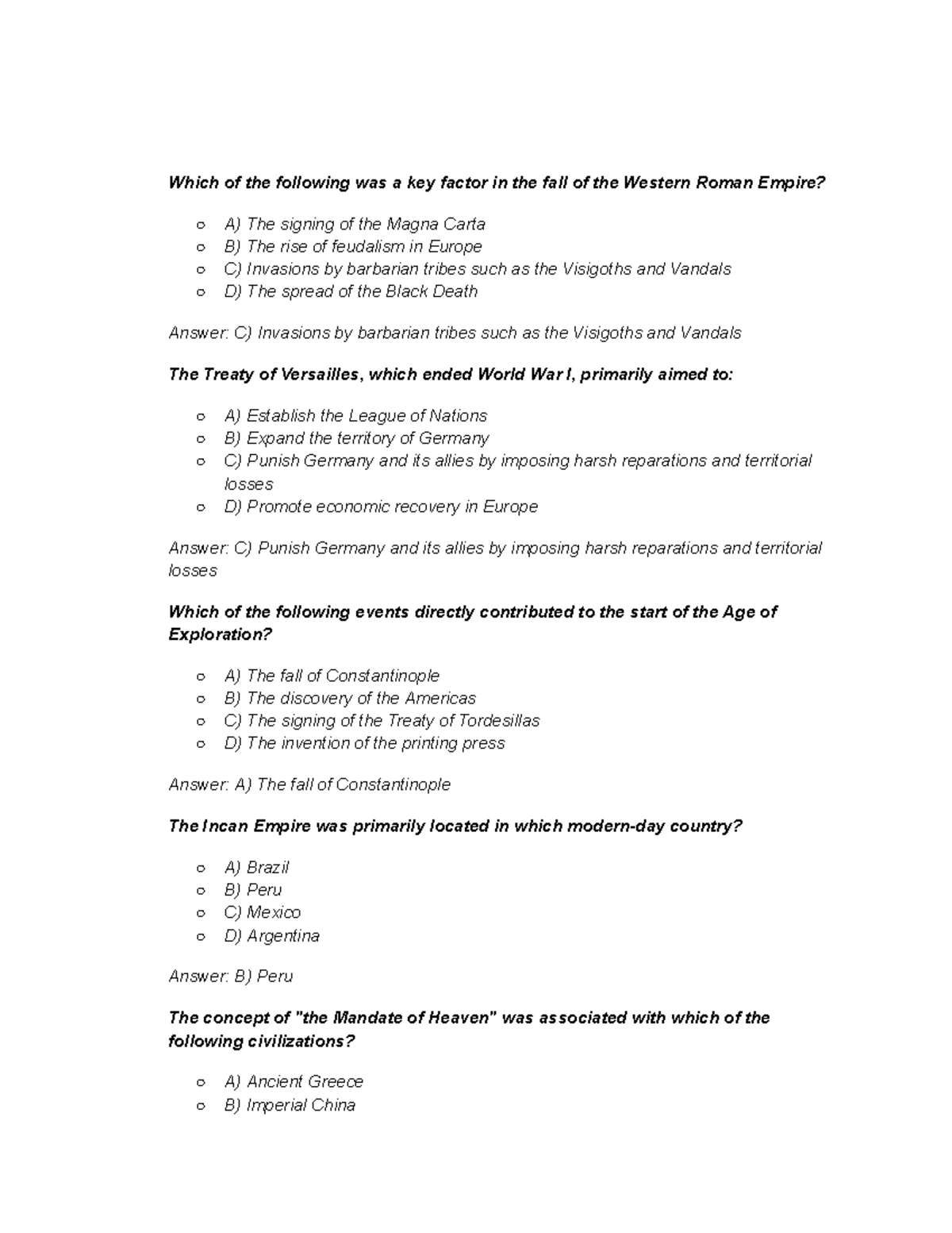 WHAP Quiz - WHAP Quiz - Which of the following was a key factor in the ...