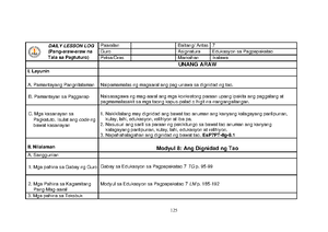 Module-6-day2 - MODULE ENGLISH 8 ESP 8 - DAILY LESSON LOG (Pang-araw-araw na Tala sa Pagtuturo ...