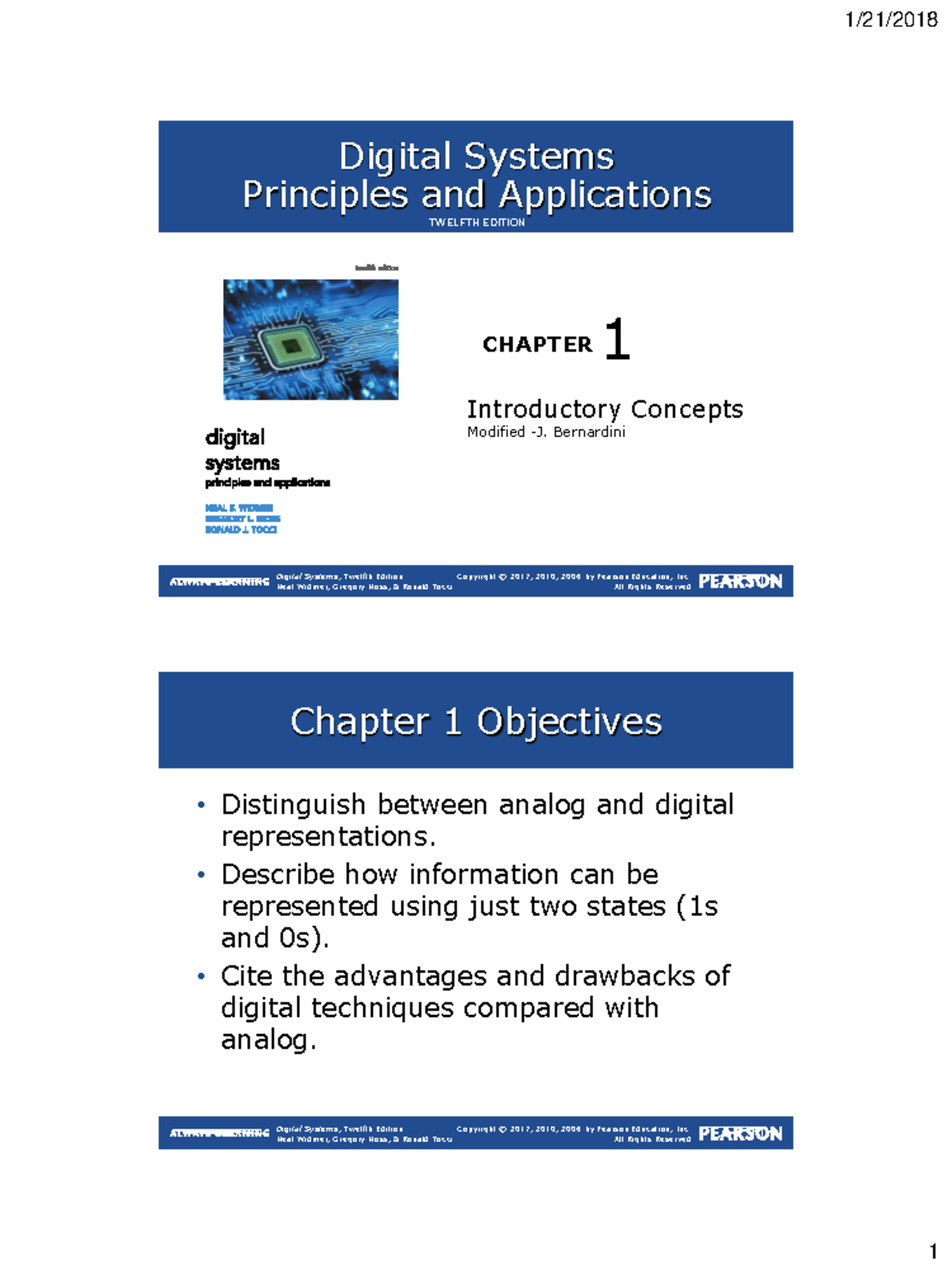 01-Chap-Power Point - For Educational Purposes Only - Digital Systems ...