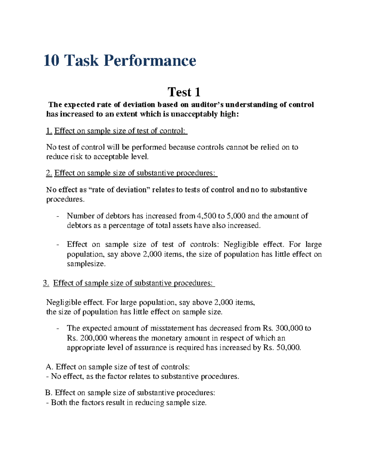 Task Performance 10 - practice materials - 10 Task Performance Test 1 ...