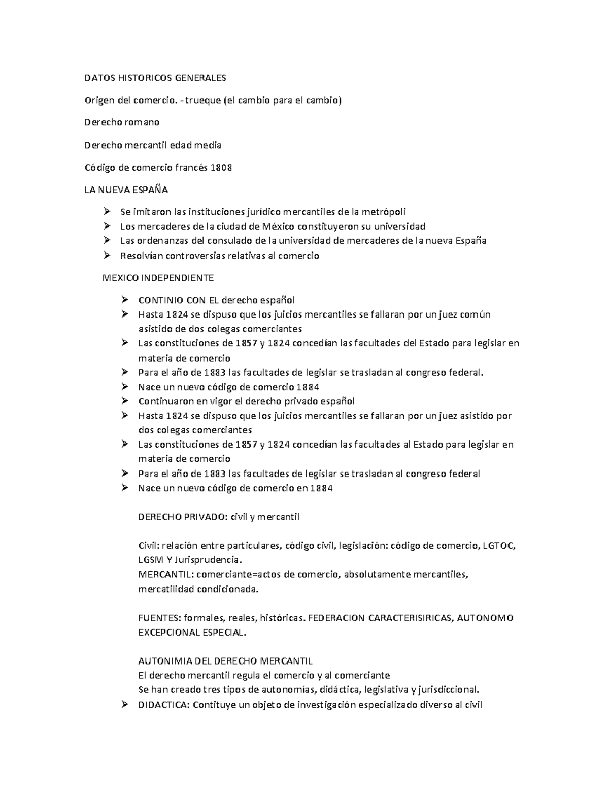 Datos Historicos Generales DEL Coemrcio - DATOS HISTORICOS GENERALES ...