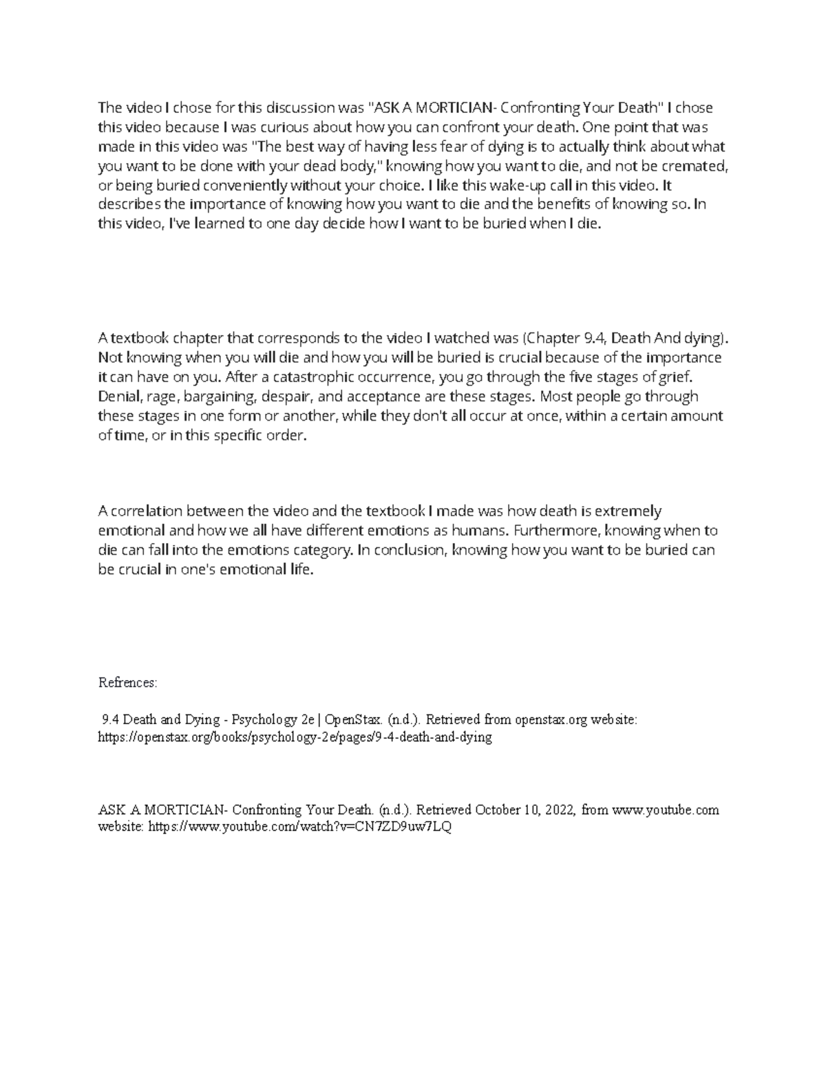 Doc'4 - Discussion in class notes useful for exam/final project - The ...