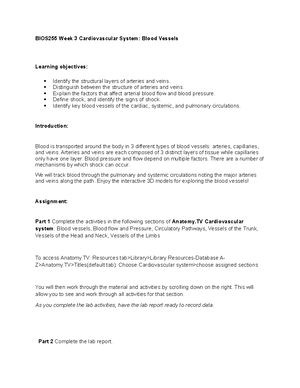 Week 4 Labster Activity - BIO255 - Chamberlain University - Studocu