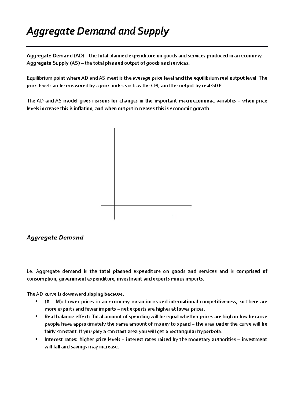 2.3.3,4,5 Aggregate Demand and Supply - Aggregate Demand and Supply ...