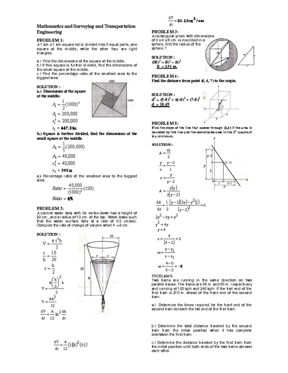 2011- MAY - REVIEWER - Mathematics and Surveying and Transportation ...