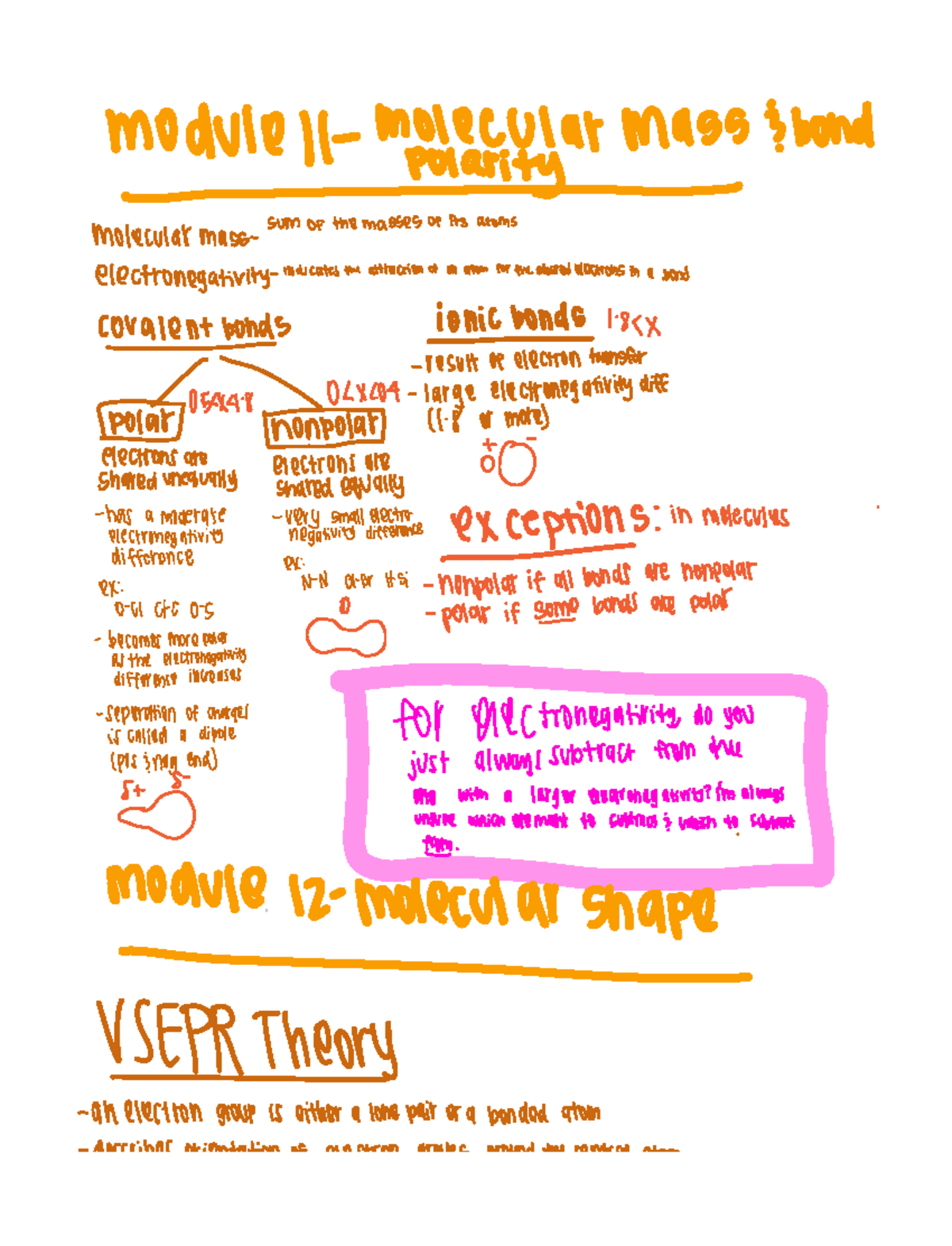 Modules 11,12 textbook notes - CHEM1020 - Studocu
