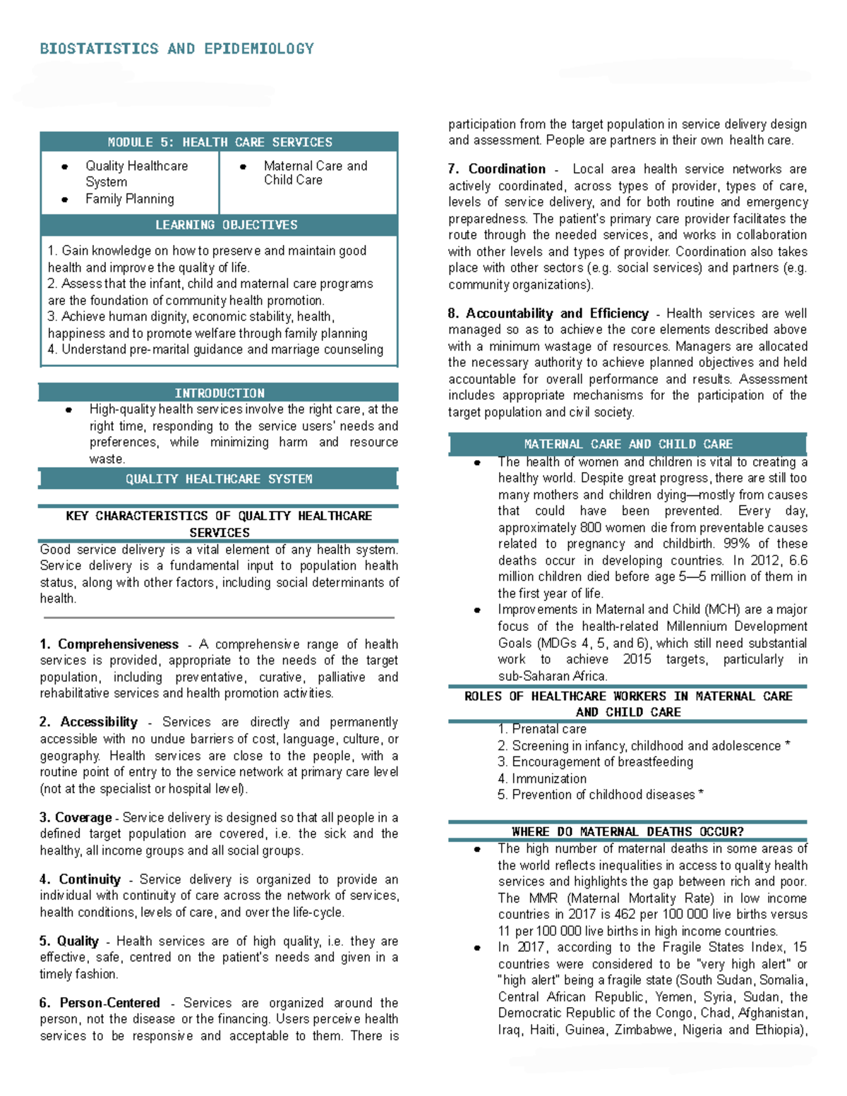 Module 5 BE Lecture 1 - BIOSTATISTICS AND EPIDEMIOLOGY MODULE 5 First ...