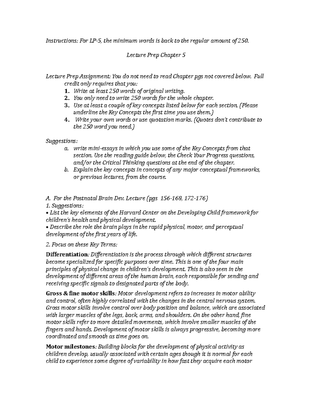 Chapter 5.LP.9 - Lecture Prep - Instructions: For LP-5, the minimum ...