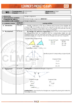 TOS (Summative Test) - Example - Topic: Rational Algebraic Expressions ...