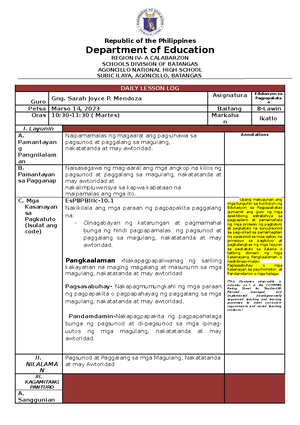 [Solved] Objectives Make your own base on CAP Tiyak na Layunin ...