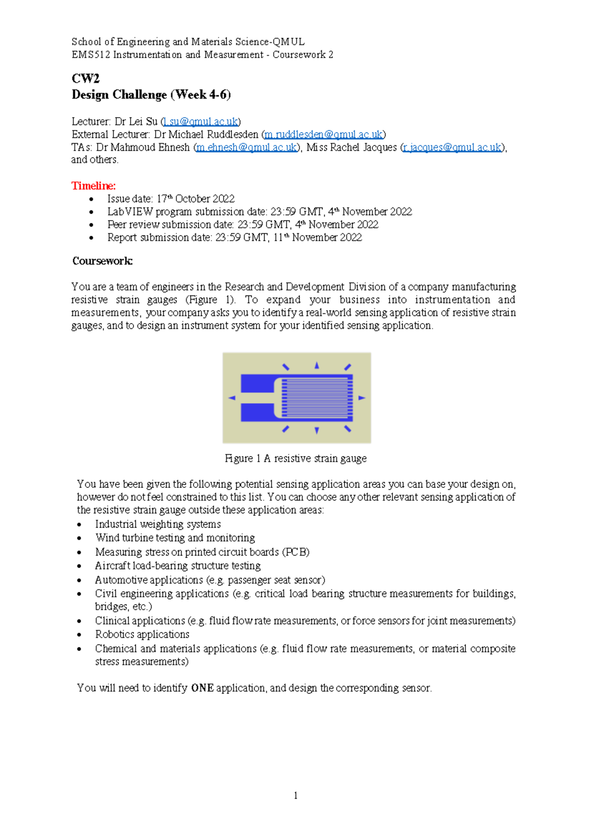 Labview - lab handout - School of Engineering and Materials Science-QMUL EMS512 Instrumentation ...