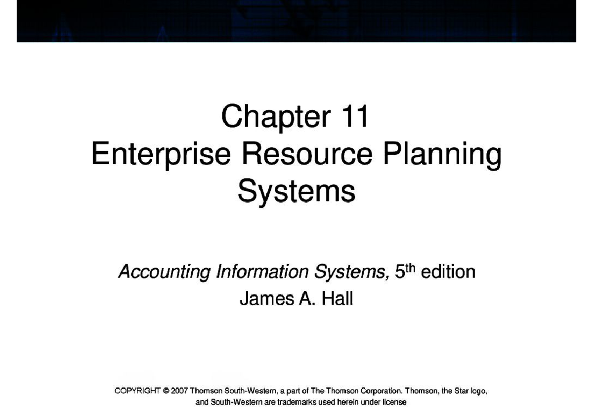 Chap 11 - CIS - Information technology - Studocu