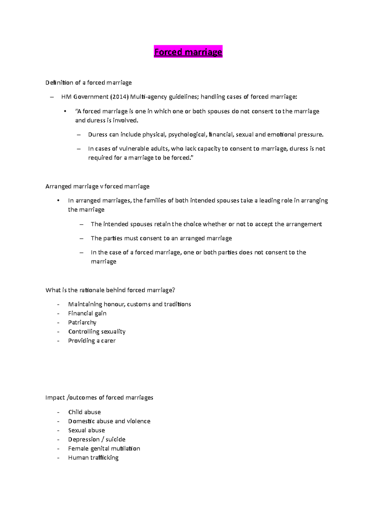 Forced marriage - Duress can include physical, psychological, financial ...