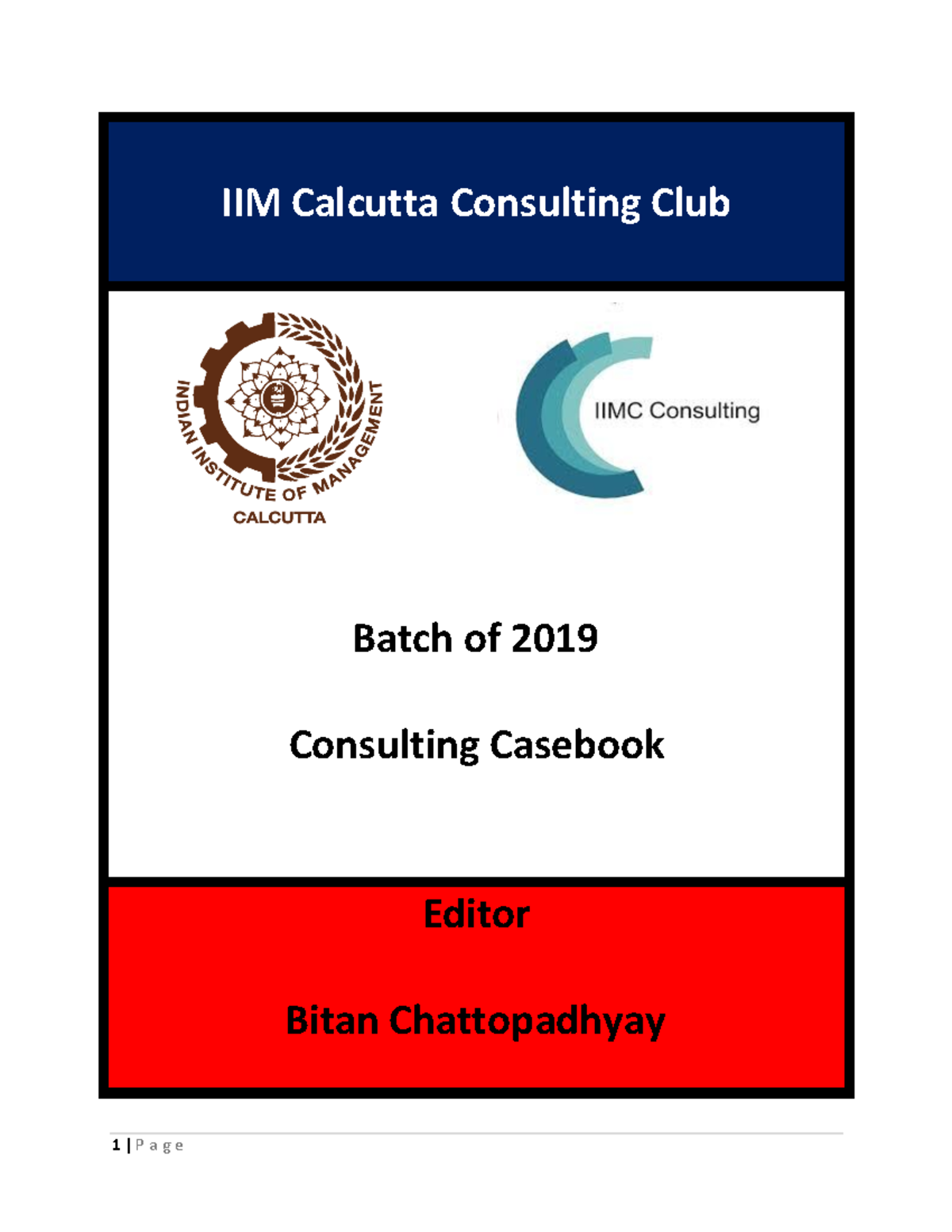 IIMC 54th Batch Consulting Casebook - IIM Calcutta Consulting Club ...