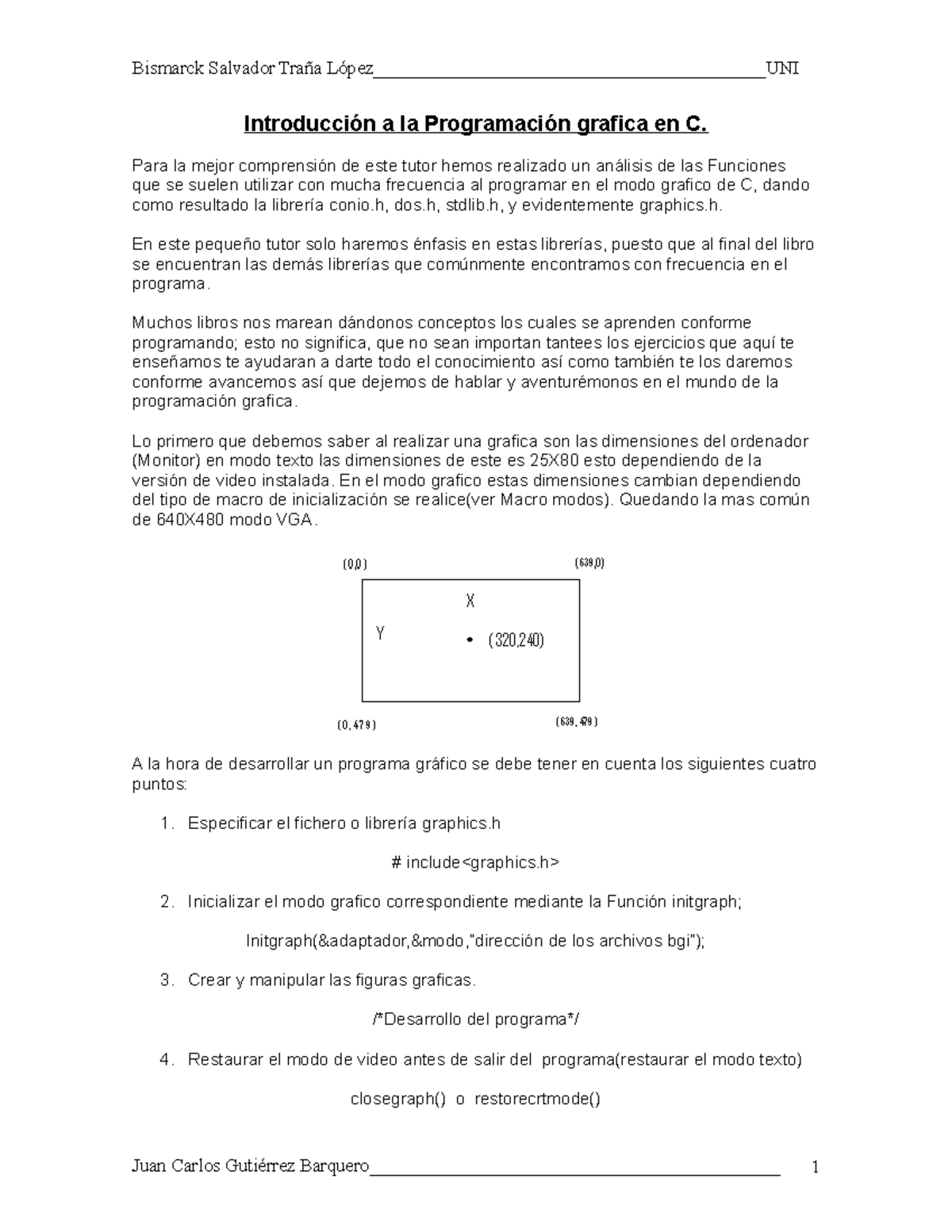 Graficos-de-c - Introducción a la Programación grafica en C. Para la ...
