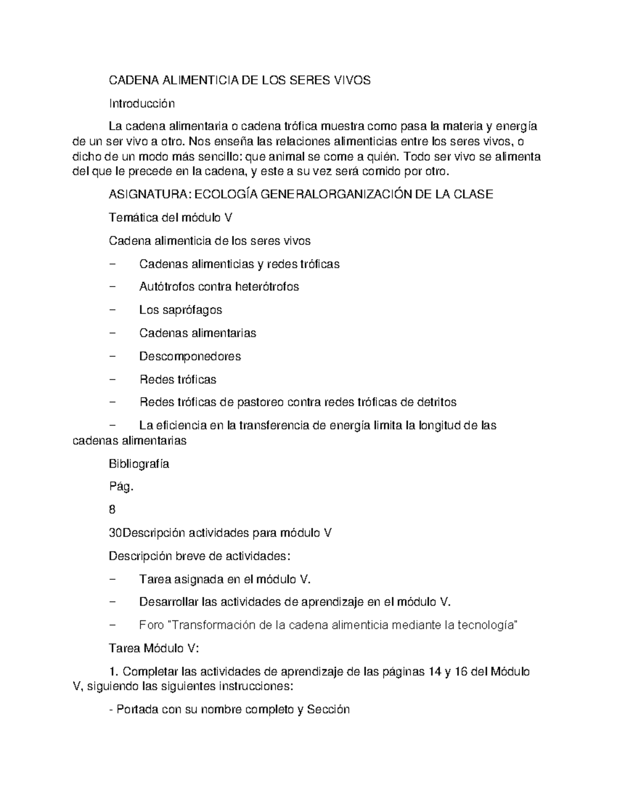 Cadena Alimenticia DE LOS Seres Vivos - CADENA ALIMENTICIA DE LOS SERES ...