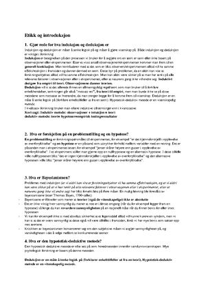 Reliabilitet og validitet - psykologisk metode - Reliabilitet og ...