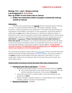 Copy of Lab 7 - Cells - Student Instructions - Biology 1112/2112/2912 ...