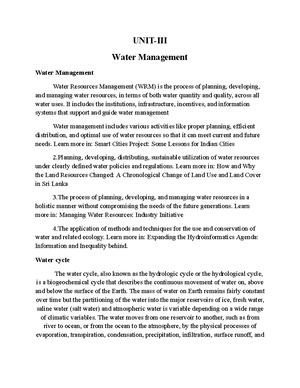 EM UNIT 1 - UNIT- ENERGY AND ENVIRONMENT ENERGY: Energy is defined by ...