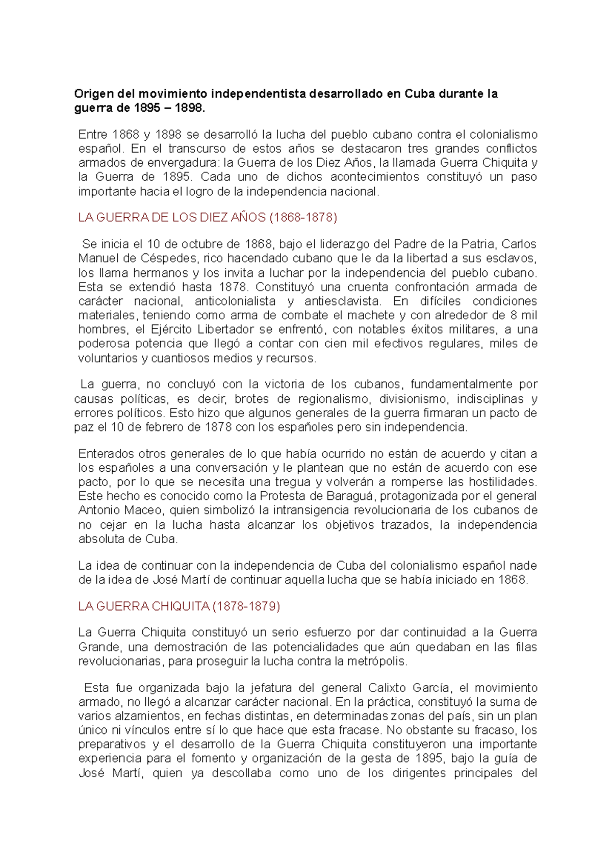 Movimientos Independentistas - Origen del movimiento independentista ...