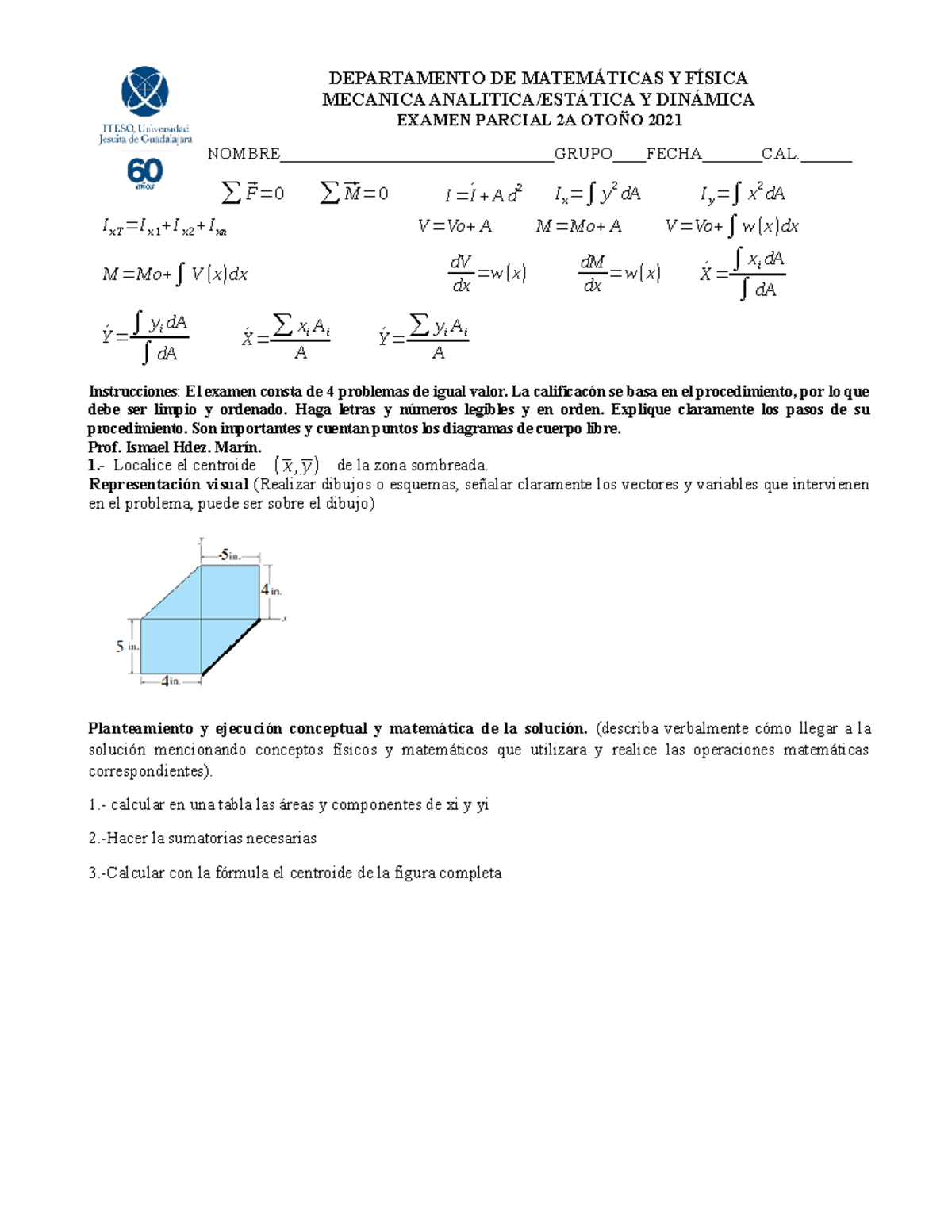 ejerciciosresueltos de mecanica analitica - DEPARTAMENTO DE MATEMÁTICAS Y FÍSICA MECANICA - Studocu