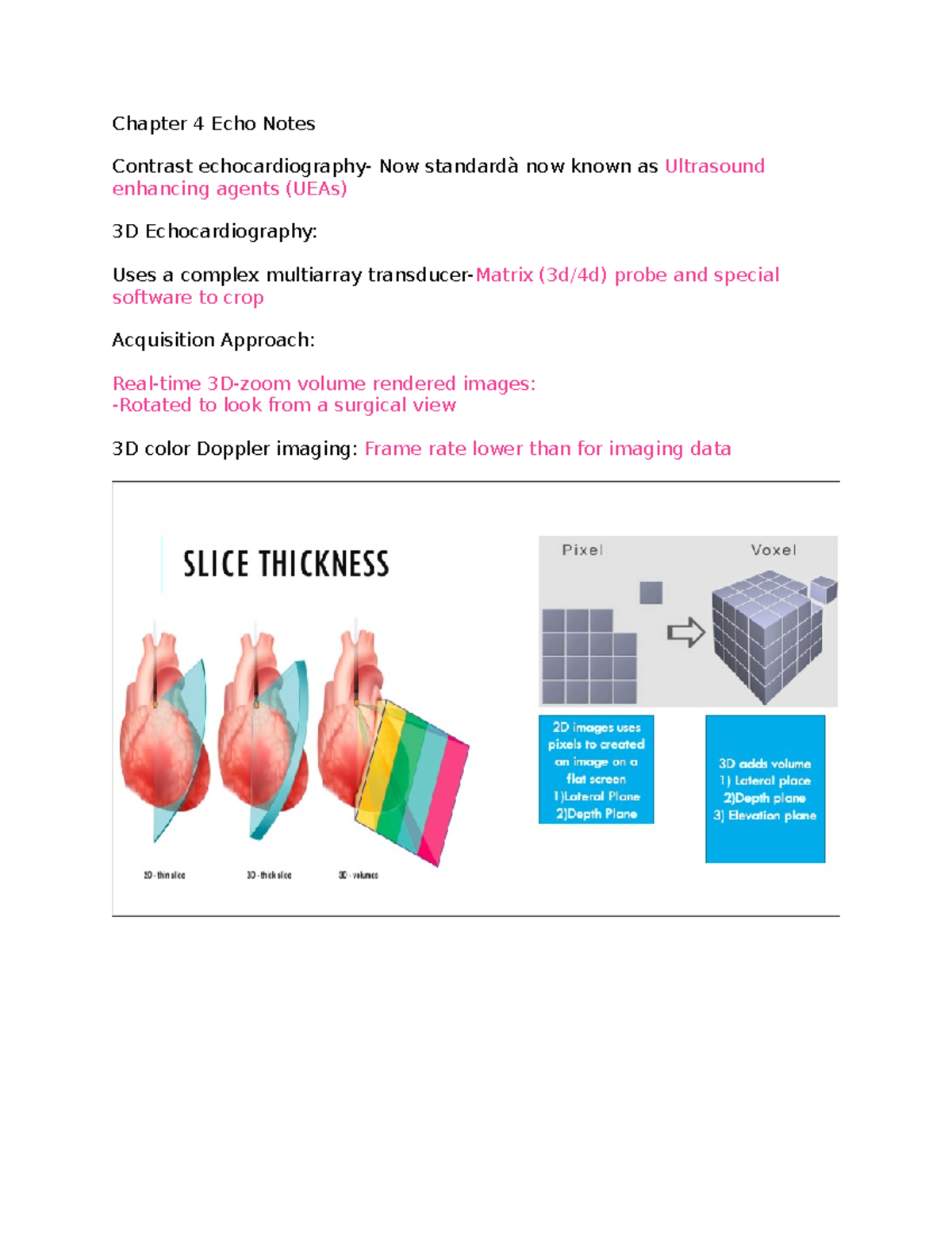Echo CH 4 notes - ........ - Chapter 4 Echo Notes Contrast Now ...