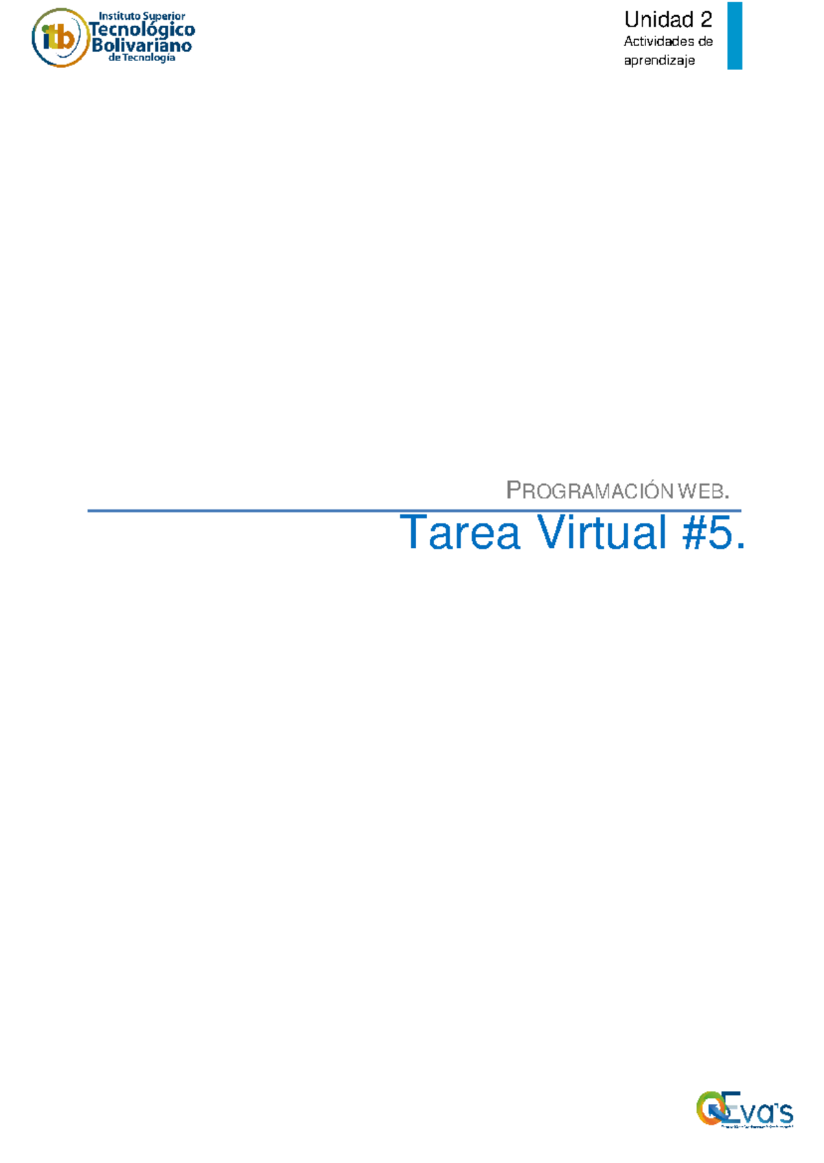 Tarea Virtual 5 - gfin - Unidad 2 Actividades de aprendizaje ...