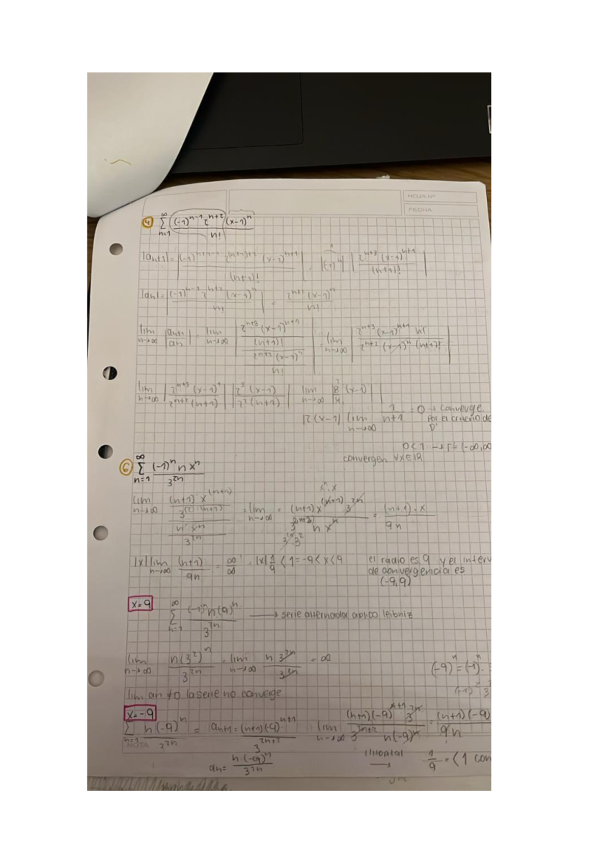Analisis matematico tarea - 4 I FECHA n! (with 11 2413 hth F (intall ...