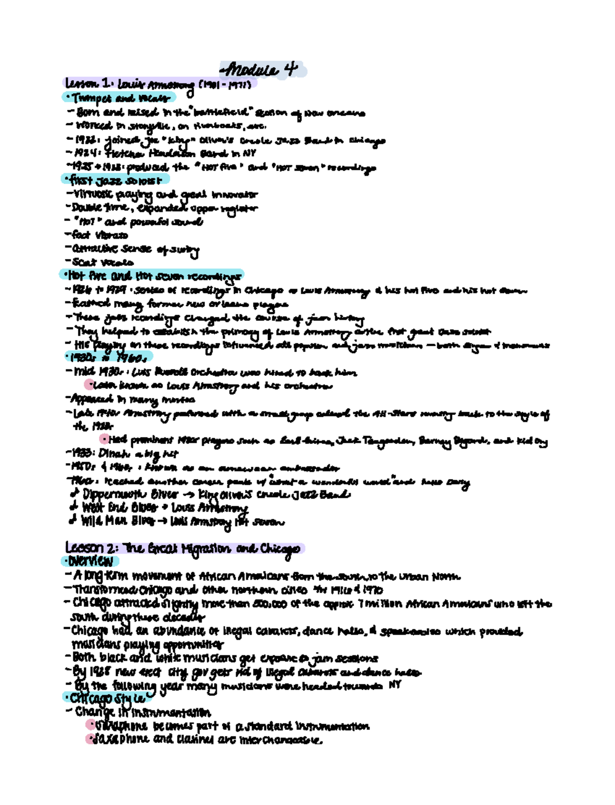 Jazz as A New Art - Module 4 lesson1 Louis ArmstrongC 1901 1971 I ...