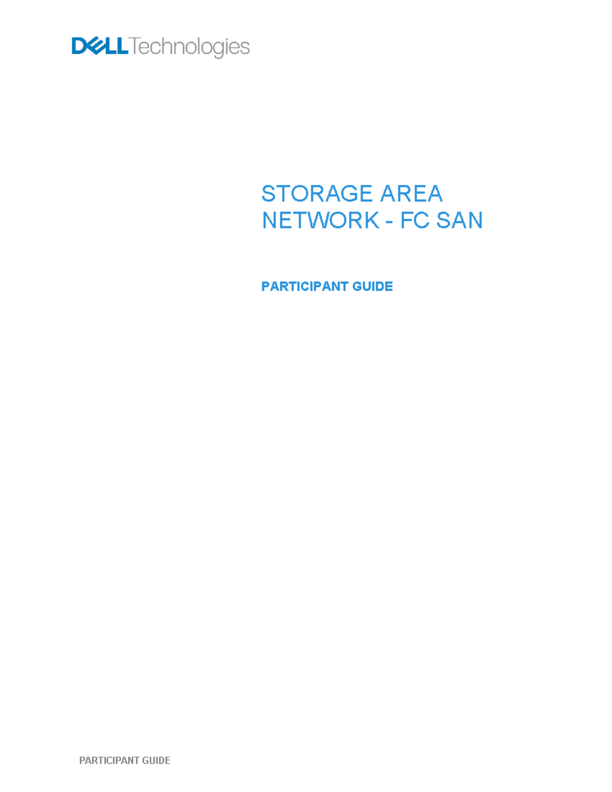 Module 6 - NANANANA - PARTICIPANT GUIDE STORAGE AREA NETWORK - FC SAN PARTICIPANT GUIDE ...