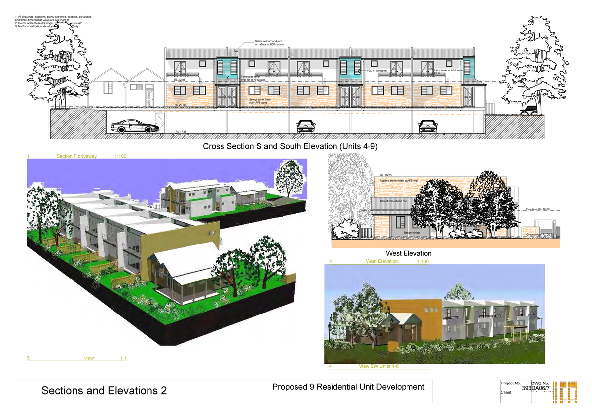 DWG 06 - Sections and Elevations 2 - DWG No. date: rev: Project No ...