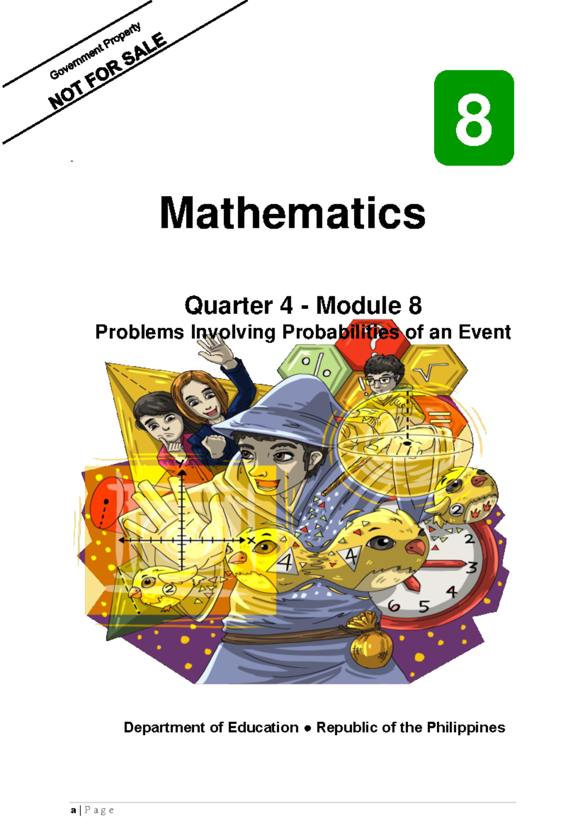 Mathematics 8 q4 mod8 Problems Involving Probabilities v4 - a | P a g e NOT Mathematics Quarter ...