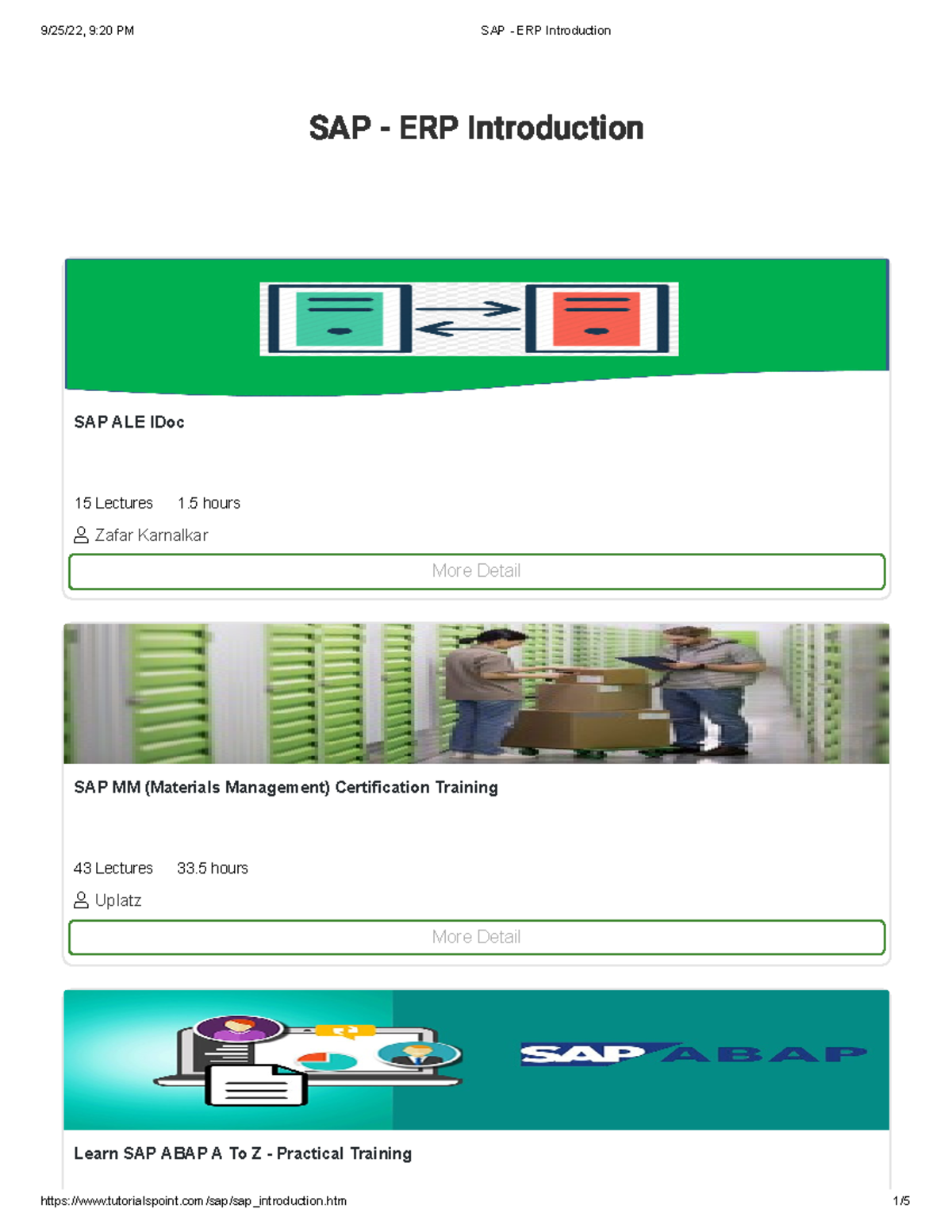SAP - ERP Introduction - Yes - SAP - ERP Introduction SAP ALE IDoc 15 ...