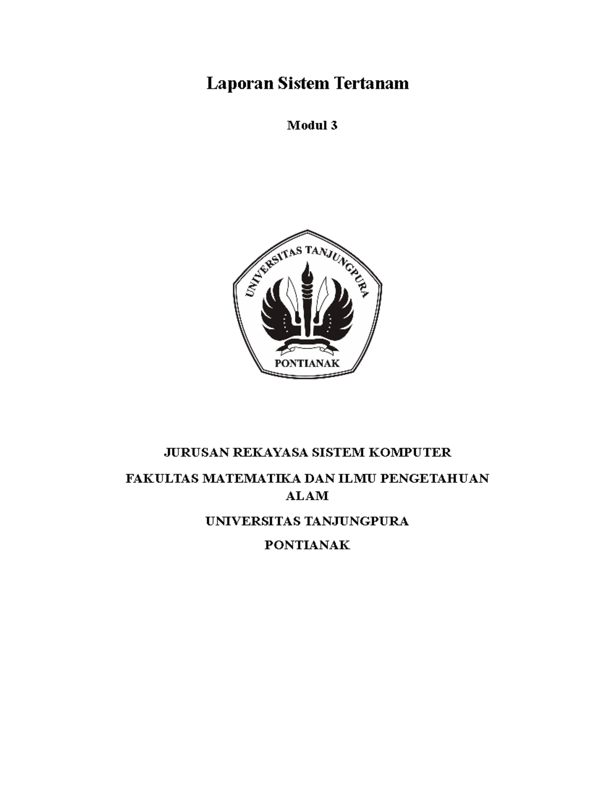 Sistem Tertanam modul 3 - Laporan Sistem Tertanam Modul 3 JURUSAN ...