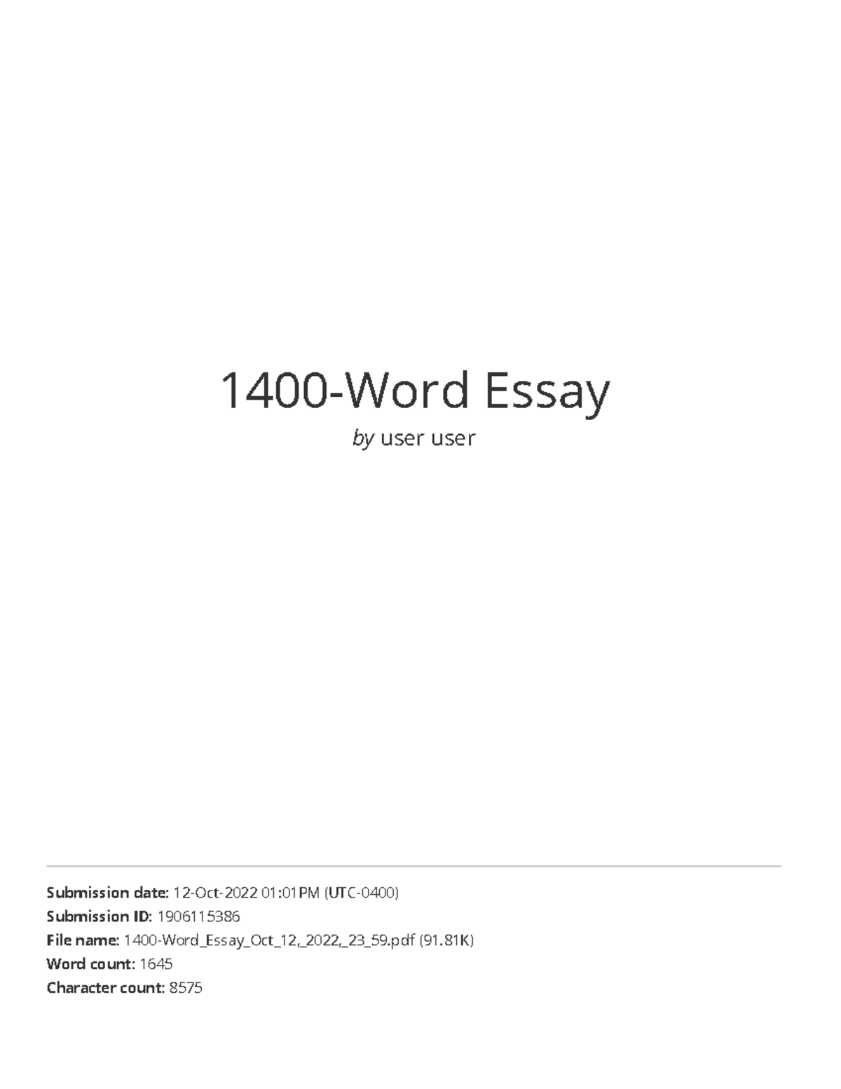1400-Word Essay - Check - The Caravan of Lifelong Learning - 1400-Word ...