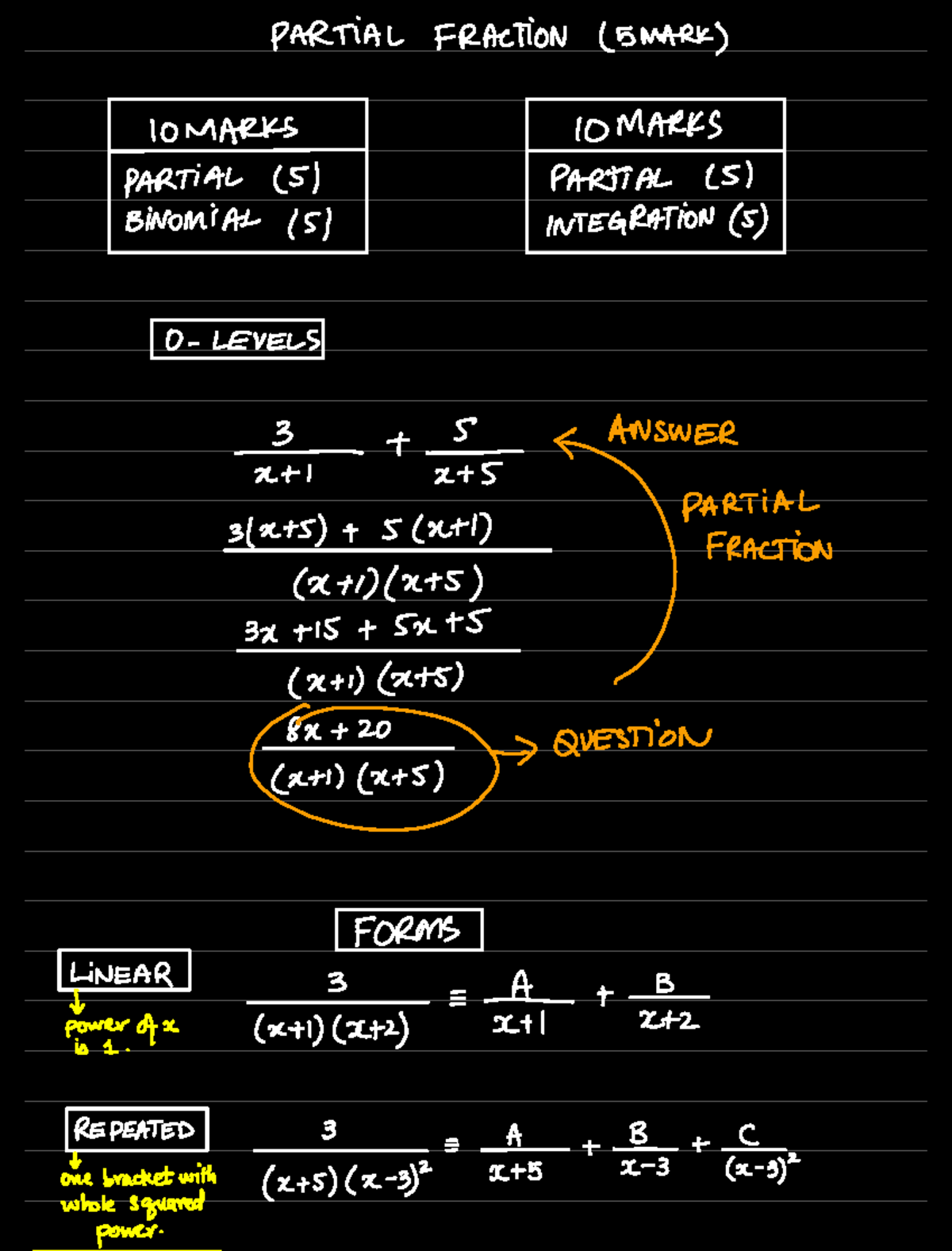 P3 Partial Fractions Copy (1) - MATH 1500 - \g7zctrr - Studocu