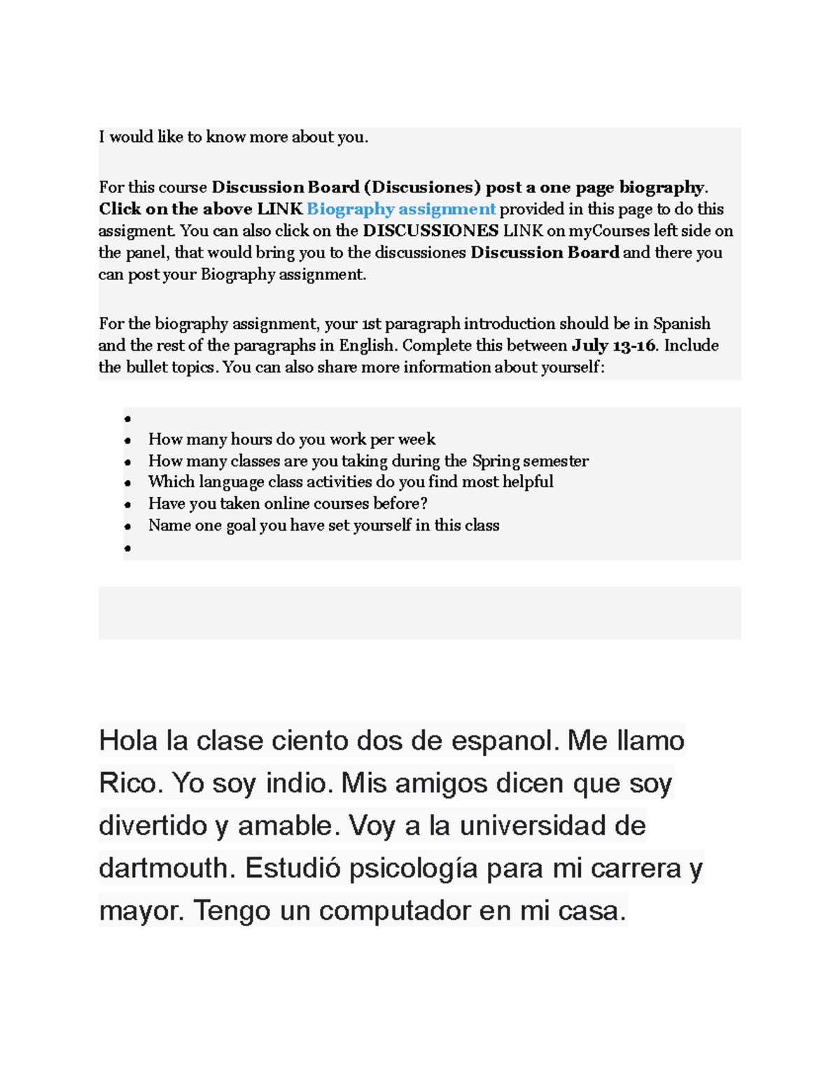 SPA Biography - Sandra Rivera assignment with instructions included - I ...