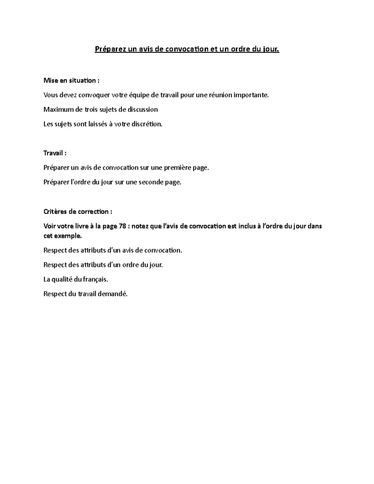 Avis de convocation et ordre du jour Avis de convocation et ordre du jour - Préparez un avis de ...