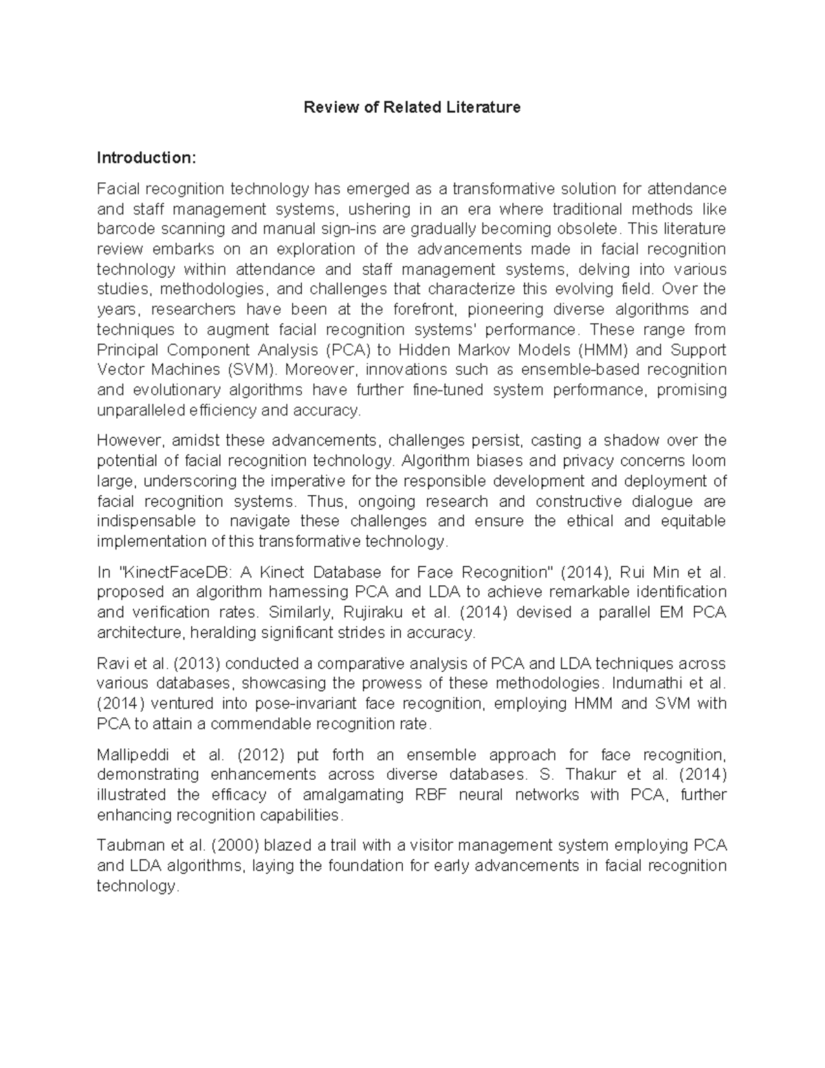 RRL - Writing an Review of Related Literature - Review of Related ...