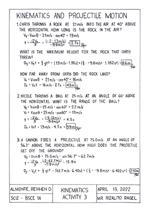 Differential leveling - Problem Set No. 3 : MEASUREMENT OF VERTICAL ...