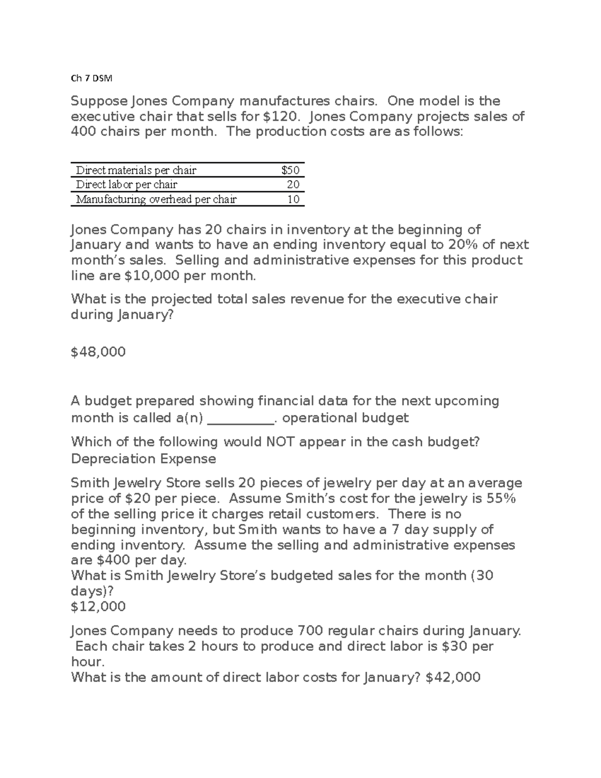 Ch 7 DSM - Ch 7 DSM - ACCT-2302 - TCCD - Studocu