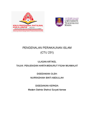 CTU 152 Kertas Kerja - CTU 152 PENGENALAN ETIKA DAN PERADABAN PERBEZAAN ...