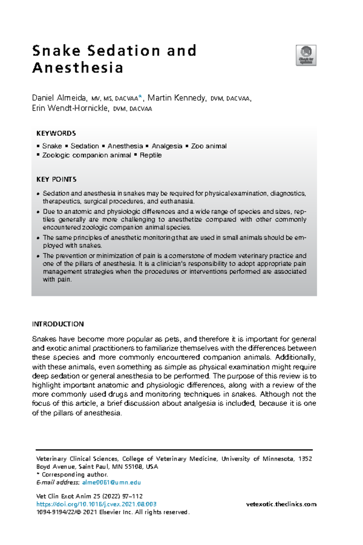 Snake-Sedation-and-Anest 2022 Veterinary-Clinics-of-North-America ...