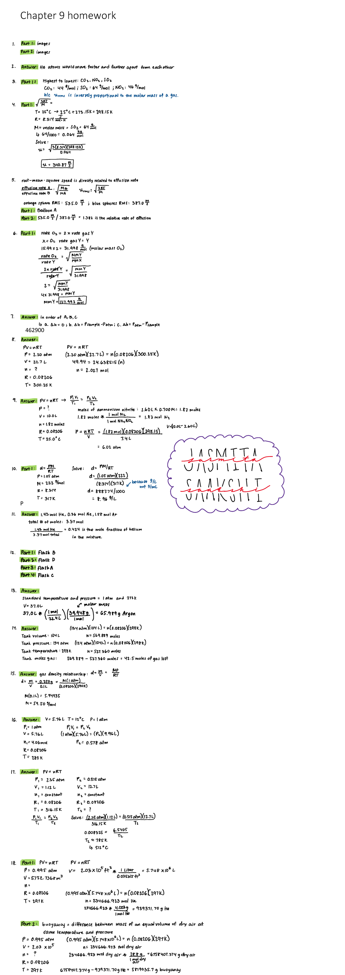 Chapter 9 homework - CHEM 001B - 462900 P Chapter 9 homework - Studocu