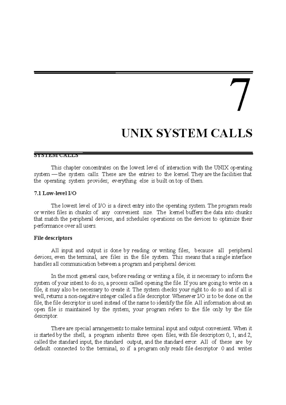 UNIX Chapter 7 PROGRAMMING IN UNIX DR C LALITHA COMPUTER unix-chapter-7-programming-in-unix-dr-c-lalitha-computer