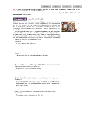 Exp 5-1 - Exploration 5 Murderous Nurse? 121 Note: To ensure full functionality, including ...