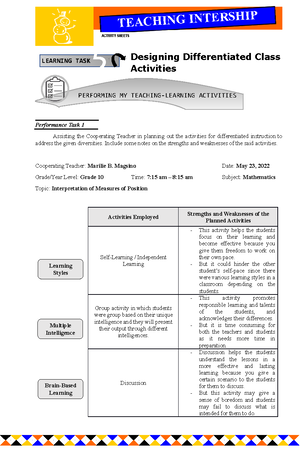 FS 1- Episode 1 The School Environment - BS Secondary Education ...