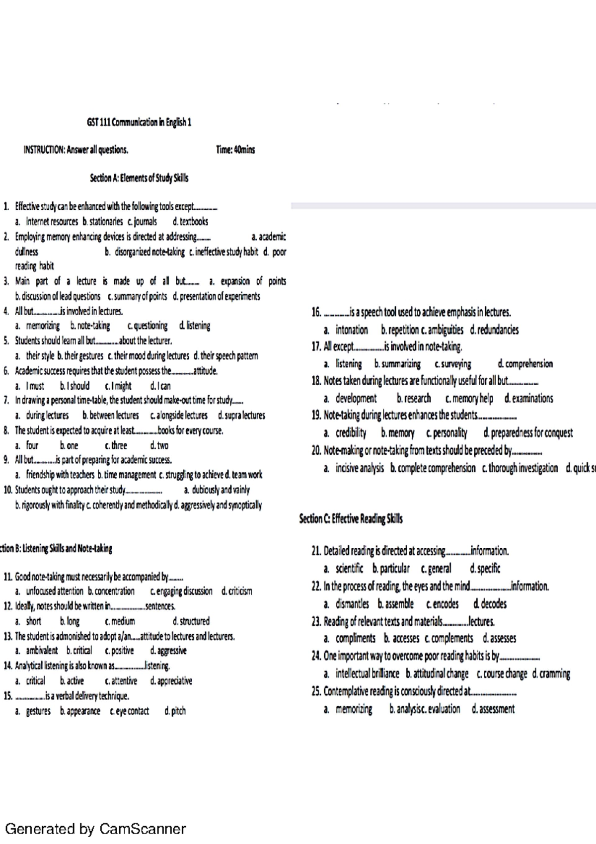 GST111 - Political Science - Studocu