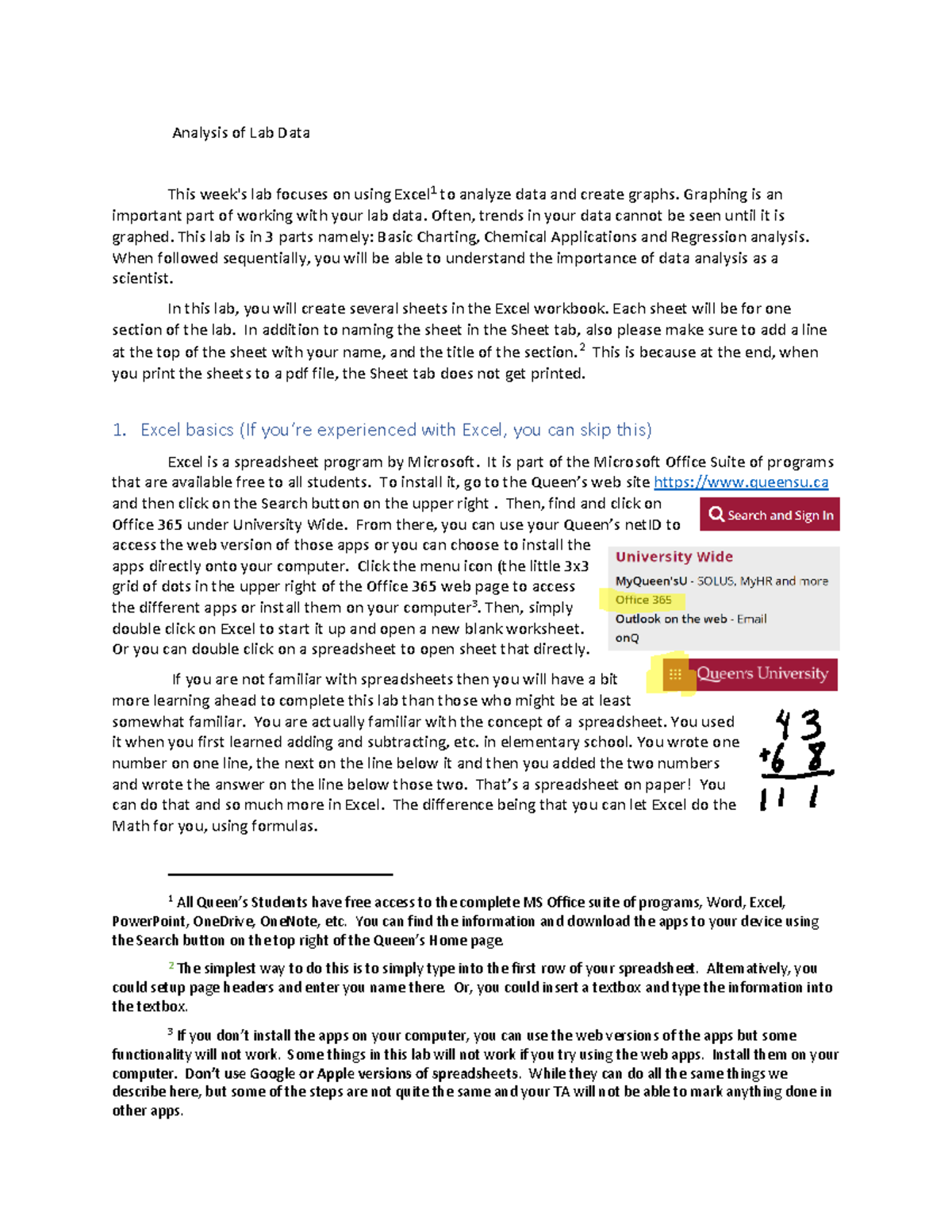 Data Analysis lab updated - Analysis of Lab Data This week's lab ...